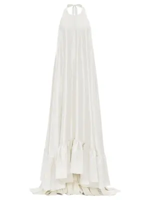 Azeeza Sadie Silk Gown - White