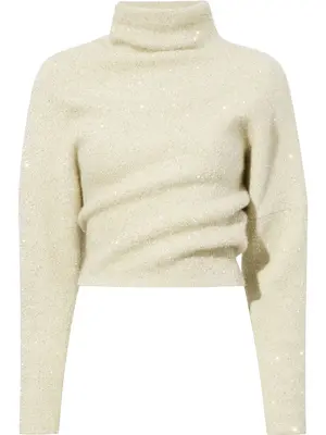 Proenza Schouler Sequin-embellished Knit Jumper - Neutrals