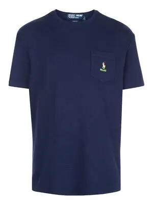 PALACE X Ralph Lauren Waffle Pocket Tee - Blue