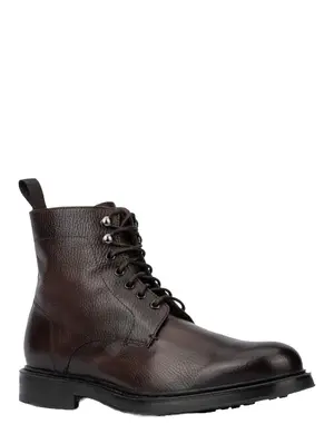 Aquatalia Aquatalia Bernardo Water Repellent Combat Boot Dark Brown