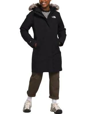 The North Face Arctic Waterproof Down Parka With Faux Fur Trim - Tnf Black-npf