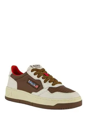 AUTRY AUTRY Medalist Low Sneaker Dollar/ Leather Brown