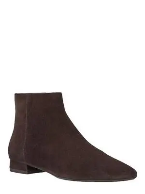 Aquatalia Prisilla Pointed Toe Weatherproof Bootie - Espresso Suede