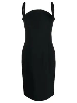 Versace Sleeveless Midi Dress - Black