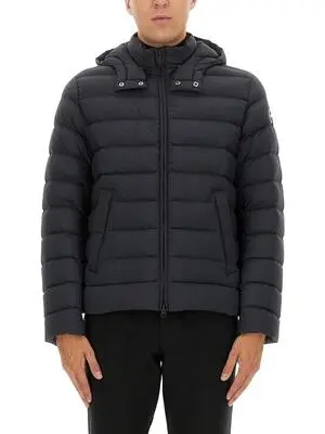 COLMAR Down Jacket With Detachable Hood - Black