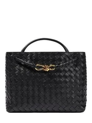 Bottega Veneta Medium Leather Tote Bag - Black