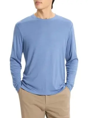 Theory Essential Long Sleeve T-shirt - Blue Lake
