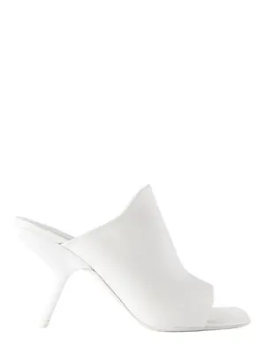FERRAGAMO Era Leather Mules - White