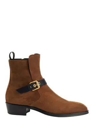 GIUSEPPE ZANOTTI 40mm Jhonny Leather Ankle Boots - Brown