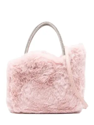 LE SILLA Micro Ivy Faux-fur Tote - Pink