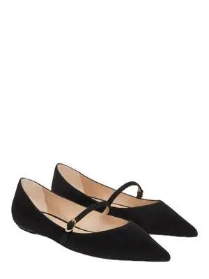 STUART WEITZMAN Stuart Weitzman Emilia Mary Jane Flat Black/black