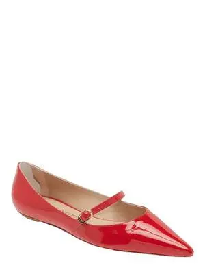 STUART WEITZMAN Stuart Weitzman Emilia Mary Jane Flat Cherry Patent