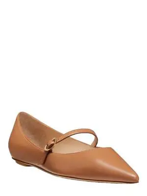 STUART WEITZMAN Stuart Weitzman Emilia Mary Jane Flat Tan