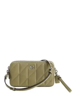 COACH Restored Kira Crossbody With Pillow Quilting - Silver/moss