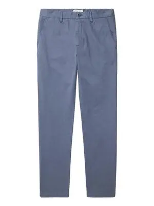 Mr P. Slim-fit Cotton Chinos - Blue