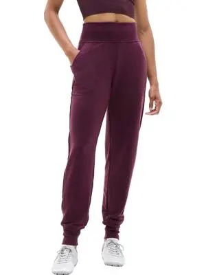 Athleta Athleta Coaster Luxe High Rise Jogger Spiced Cabernet Heather