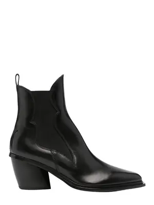Sartore Western Leather Boots - Black