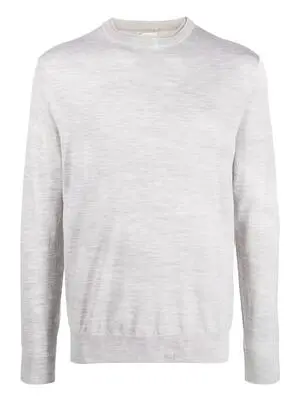 Eleventy Fine-knit Wool-blend Jumper - Grey