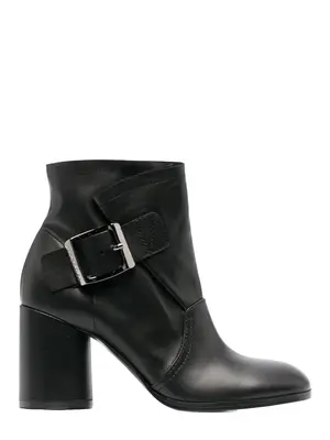 Casadei 85mm Buckle-detail Ankle Boots - Black