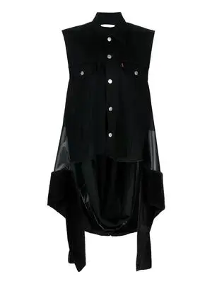Junya Watanabe Draped Vest - Black