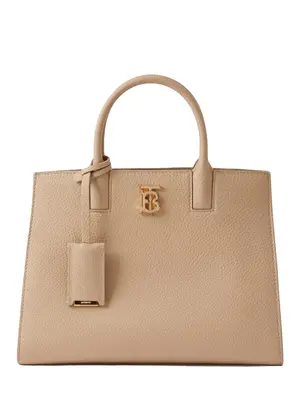 Burberry Frances Leather Tote - Neutrals