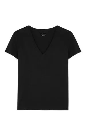 Vince Pima Cotton T-shirt - Black