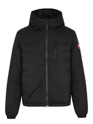 Canada Goose Lodge Hooded Ripstop Shell Jacket - Black