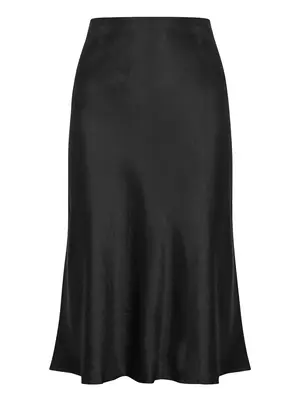 VINCE Vince Hammered Satin Midi Skirt