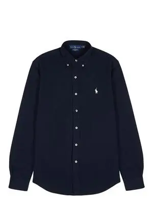 Polo Ralph Lauren Piqué Cotton Shirt - Navy