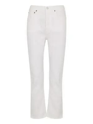AGOLDE Riley Cropped Straight-Leg Jeans