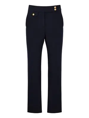 Veronica Beard Renzo Straight-leg Trousers - Navy