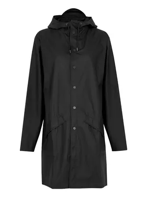 Rains Waterproof Hooded Jacket - Black