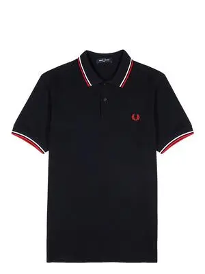 Fred Perry M3600 Piqué Cotton Polo Shirt - Navy
