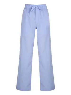 TEKLA Poplin Pyjama Trousers - Light Blue