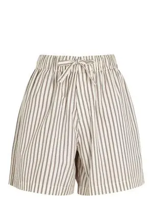 TEKLA Poplin Pyjama Shorts - White