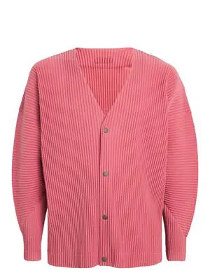 Issey Miyake Pleated Cardigan - Pink