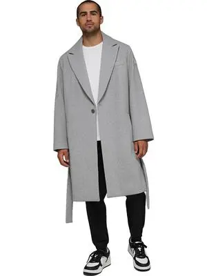 Alo Yoga Wool Gameday Overcoat - Athletic Heather Grey