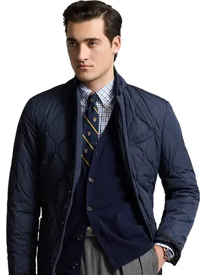 Ralph Lauren Ralph Lauren The Beaton Quilted Jacket Collection Navy