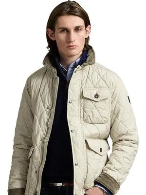 Ralph Lauren Ralph Lauren The Beaton Quilted Jacket Stoneware Grey