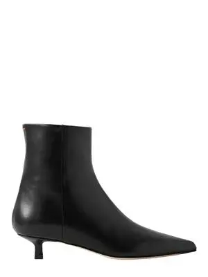 AeydĒ Sofie Leather Ankle Boots - Black