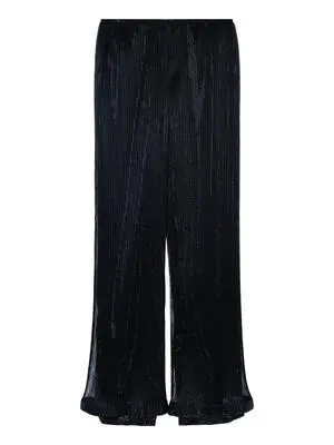 Giorgio Armani Crystal-embroidered Pleated Tulle Trousers - Patterned