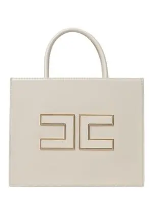 Elisabetta Franchi Elisabetta Franchi Clutch With Chain Strap Milk