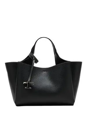 TOD'S Mini Leather Tote Bag - Nero
