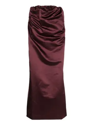 SA SU PHI SA SU PHI Satin-finish Silk Skirt