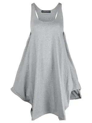 Y/project Wire Twisted Cotton-blend Minidress - Grey