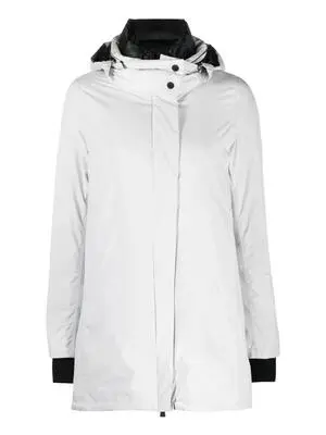 Herno Logo-print Hooded Jacket - Grey