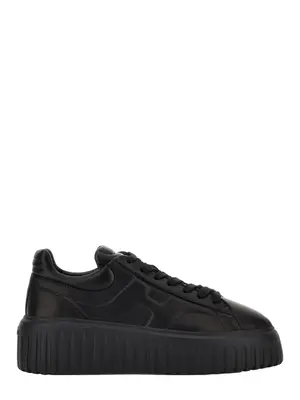 Hogan Hogan H-Stripes Low-Top Platform Sneakers Black