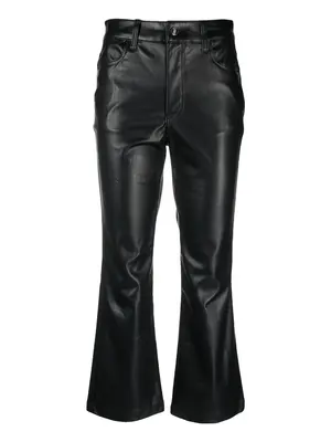 Dkny Mid-rise Flared Trousers - Black