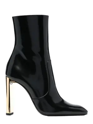 Saint Laurent Auteuil 100mm Leather Boots - Black