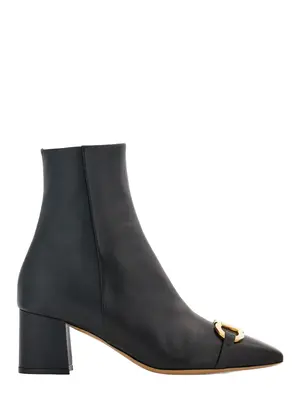 SALVATORE FERRAGAMO Ferragamo 60mm Gancini Buckle Ankle Boots